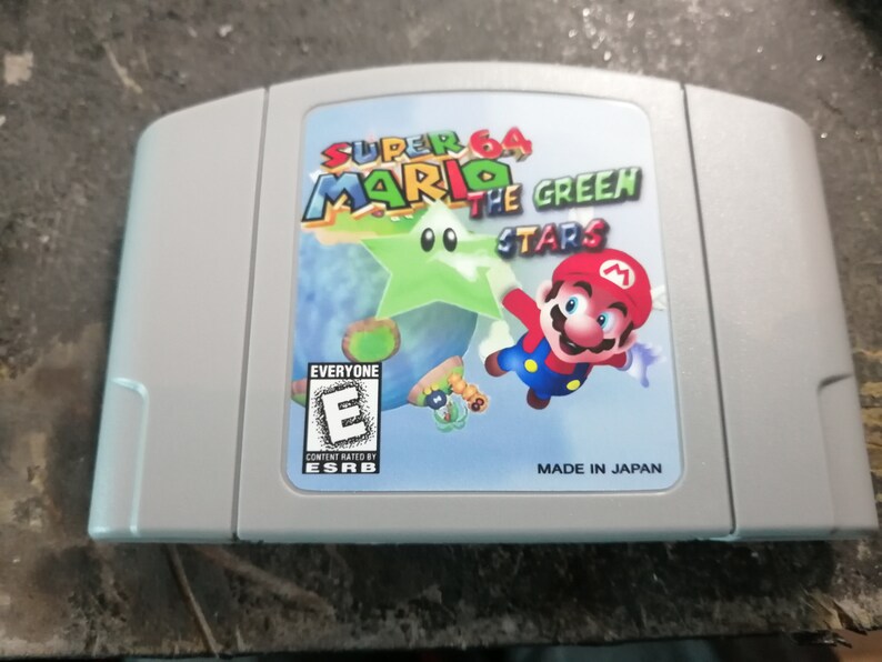Super Mario 64 the Green Stars N64 Nintendo 64 expansion - Etsy Canada