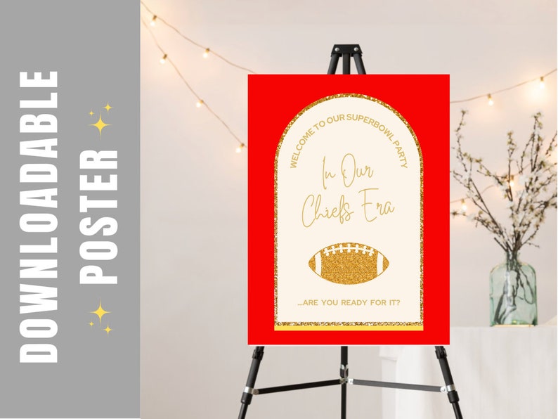 Taylor Swift Super Bowl Poster Welcome Party Event Sign Superbowl Swift ...