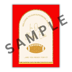 Taylor Swift Super Bowl Poster Welcome Party Event Sign Superbowl Swift ...