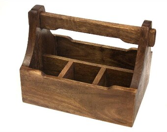 Wood Condiment Caddy | Etsy