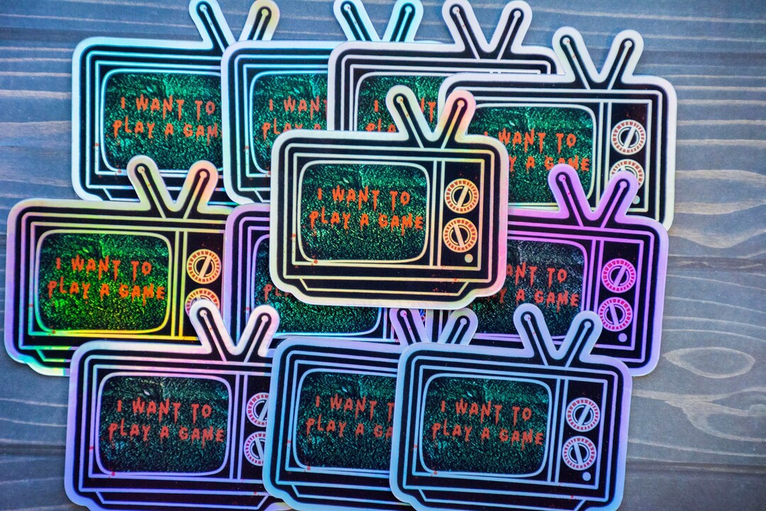 SAW Sticker Holographic Horror Movie Sticker Jigsaw Decal I Want to ...