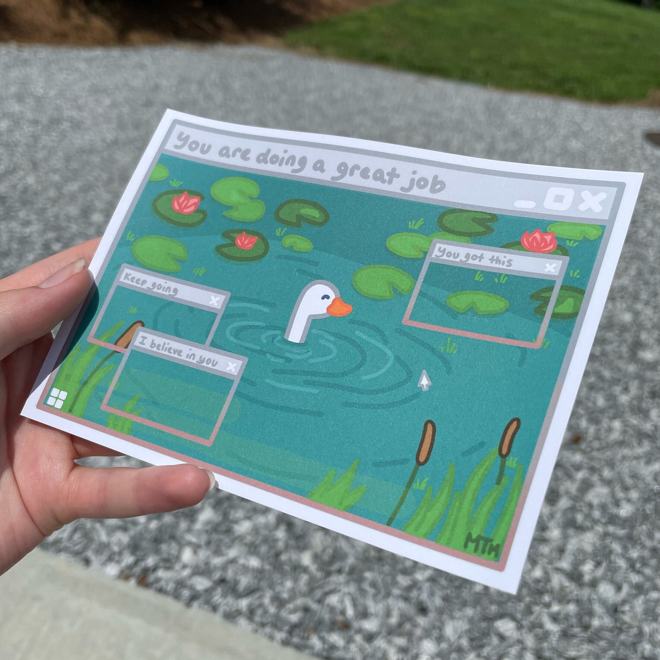 Ducky Computer Screen Art Print - Etsy