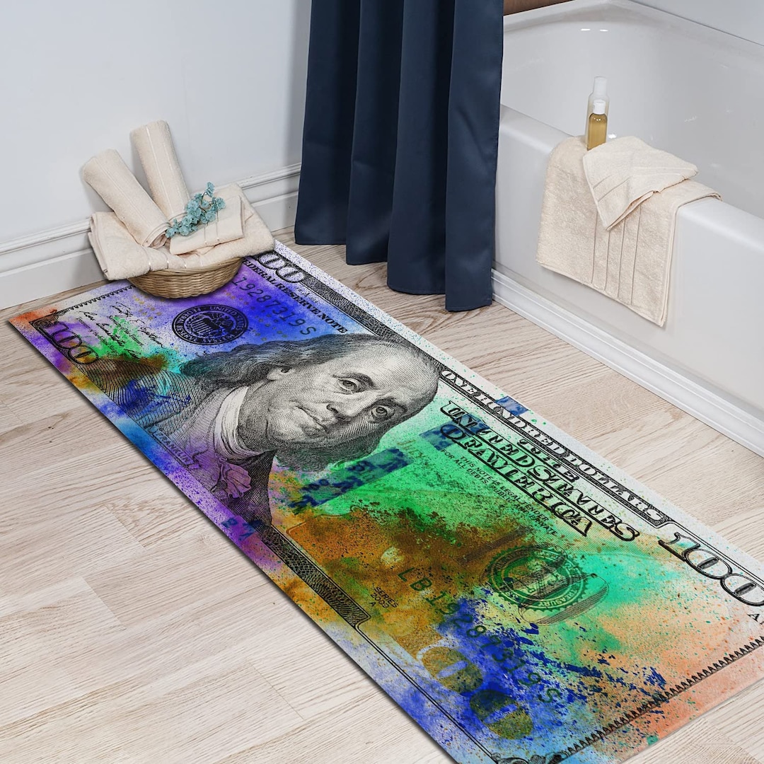 100 Dollar Bill Rug Designer Money Rug Living Room Area - Etsy