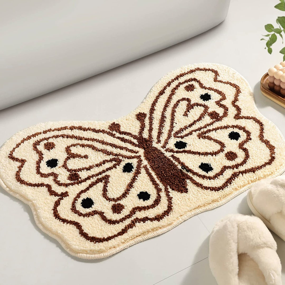Ultra Soft Butterfly Rug Fluffy Butterfly Wings Rug Shag - Etsy