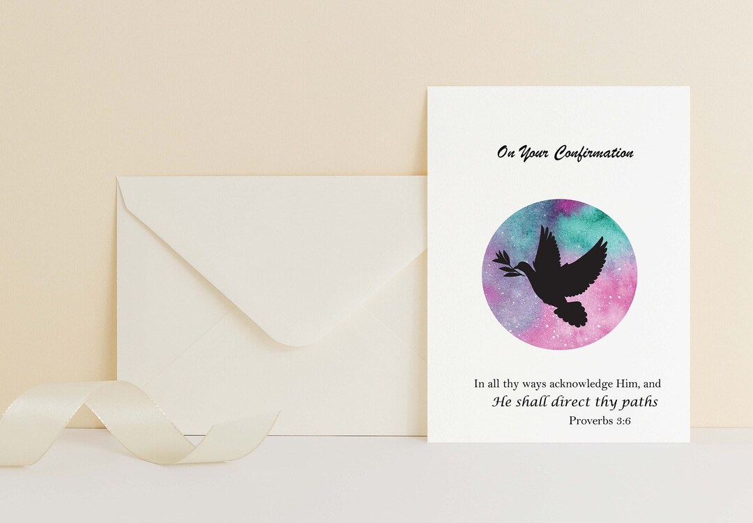 Printable Confirmation Card Confirmation Gift Digital - Etsy