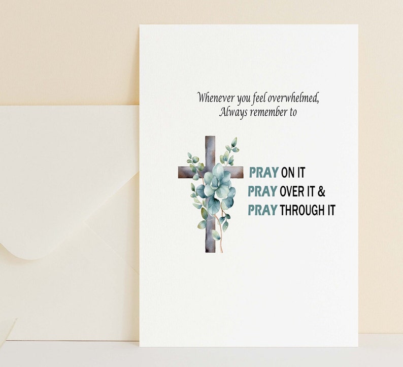 Christian Encouragement Card, Printable Christian Card, Motivational ...