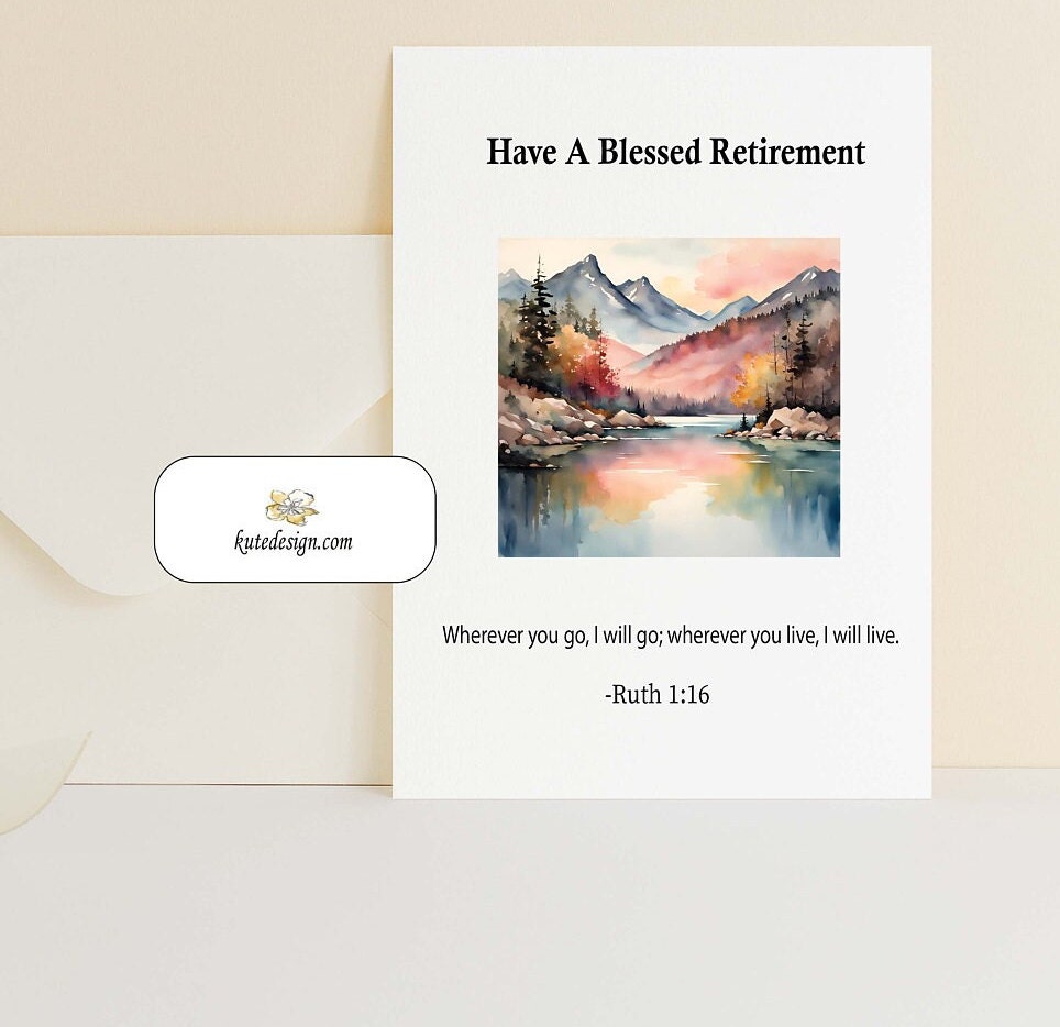 Religious Retirement Card, Spiritual Retirement Card, Congratulations ...