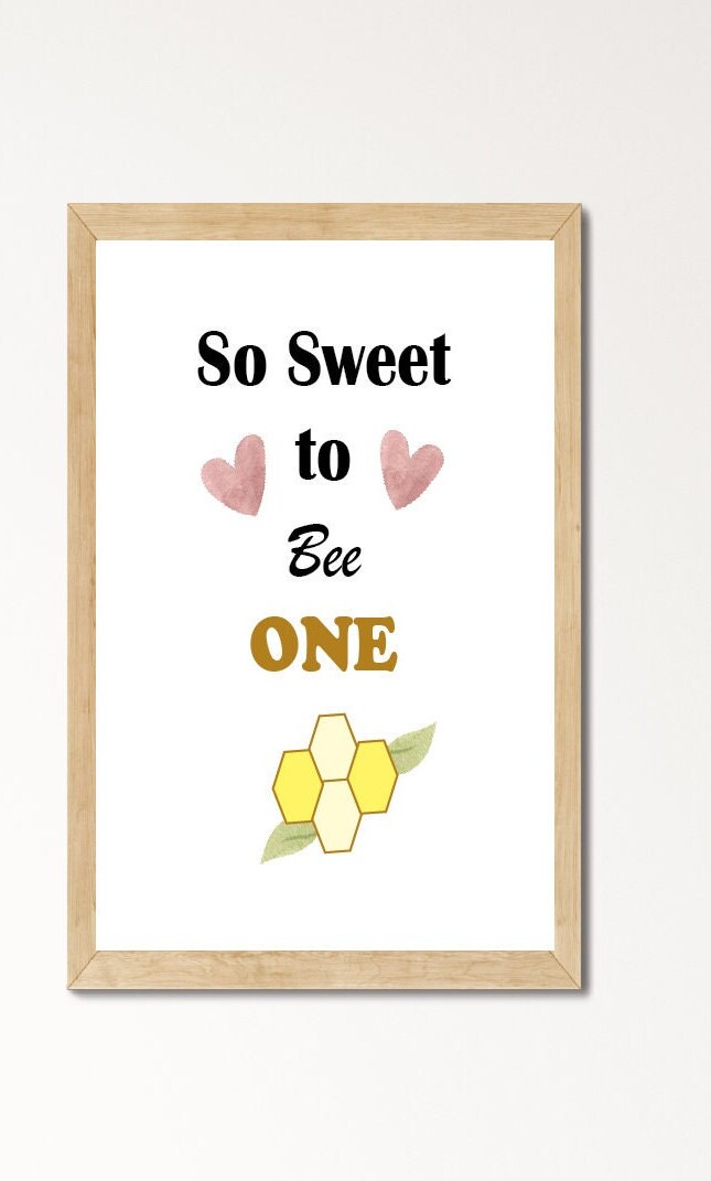 First Birthday Decoration Set, Bumble Bee First Birthday, First Bee-day ...