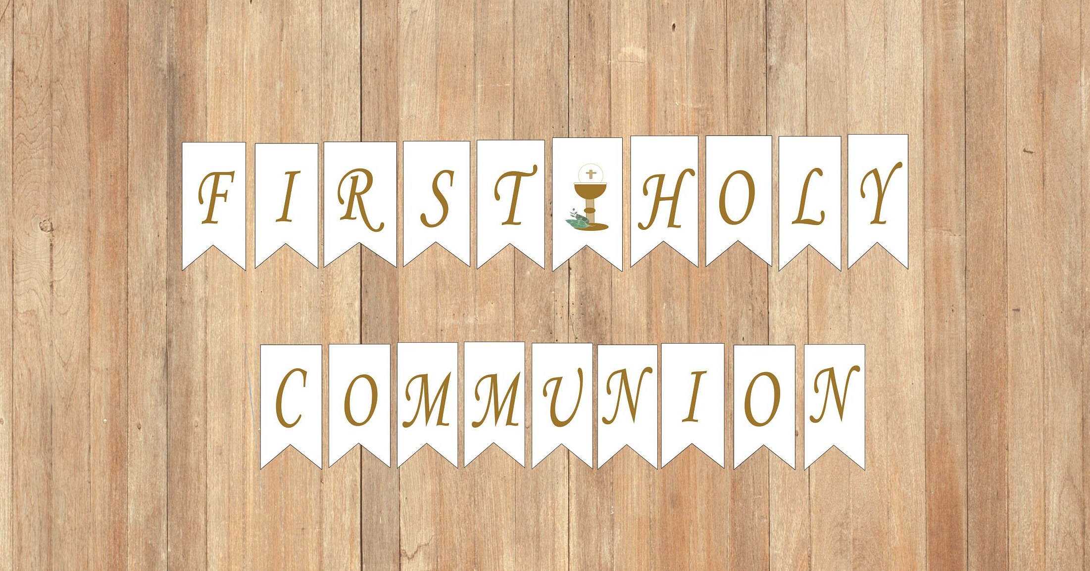 Printable First Holy Communion Banner, Holy Communion Decoration ...