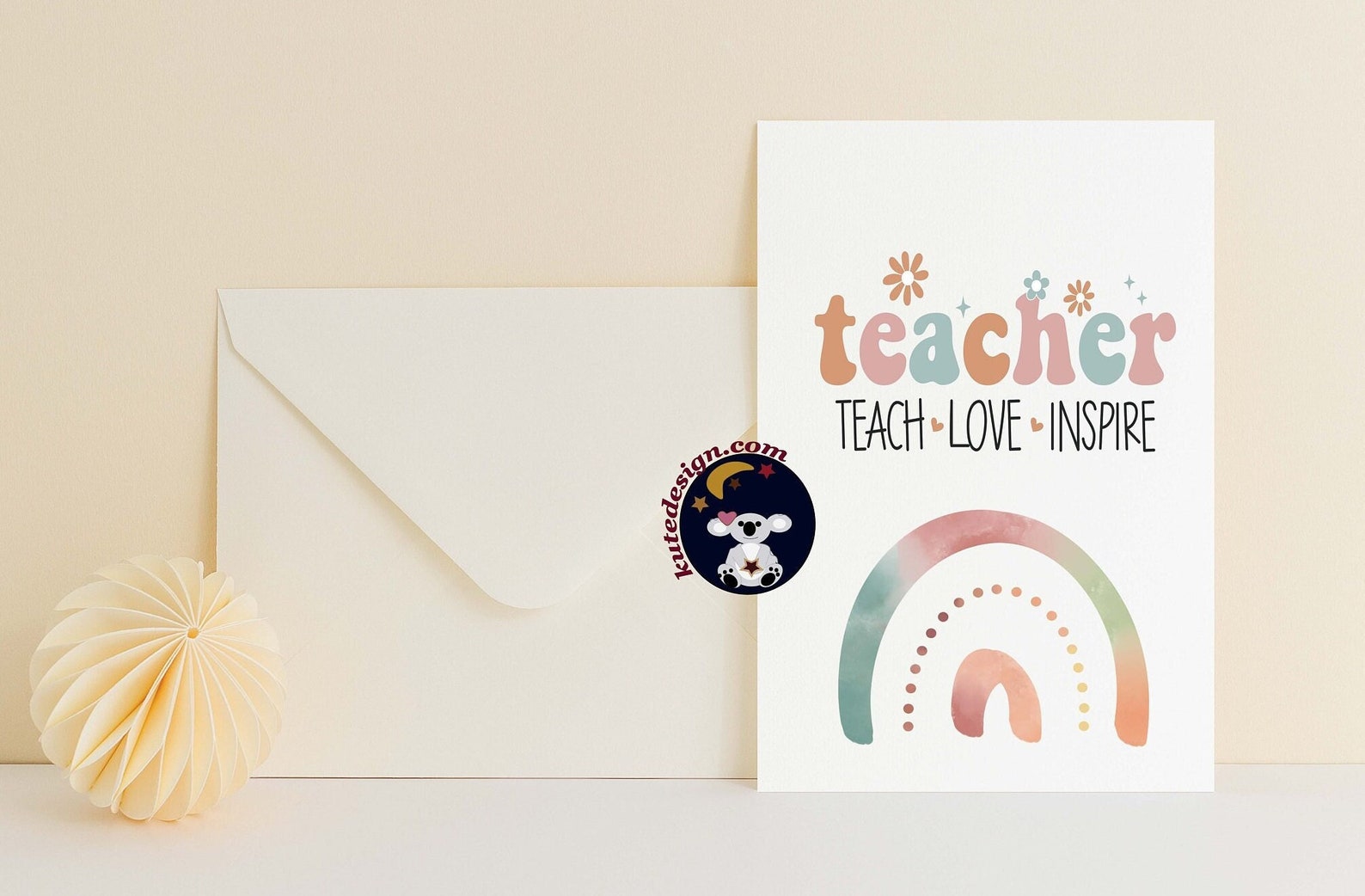 Printable Teacher Card, Teacher Appreciation Card, Teacher Note Cards ...