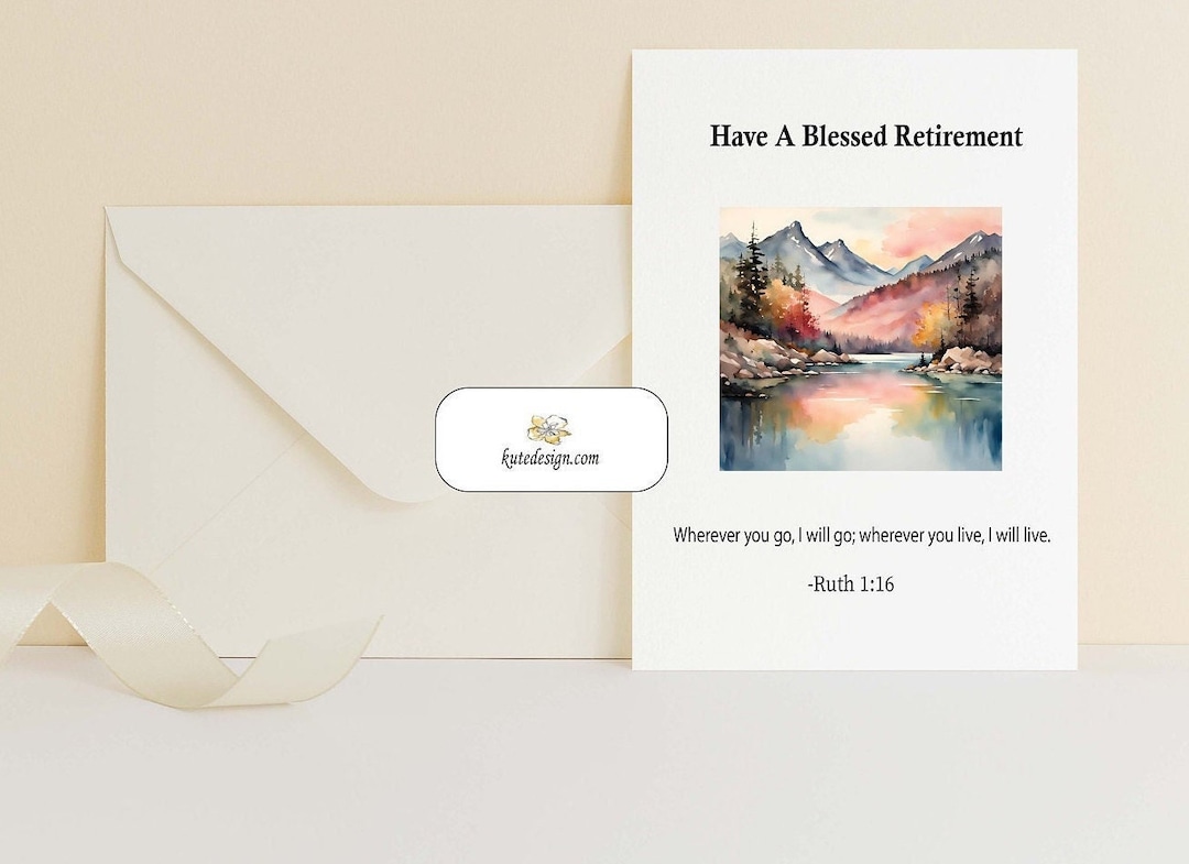 Religious Retirement Card, Spiritual Retirement Card, Congratulations ...