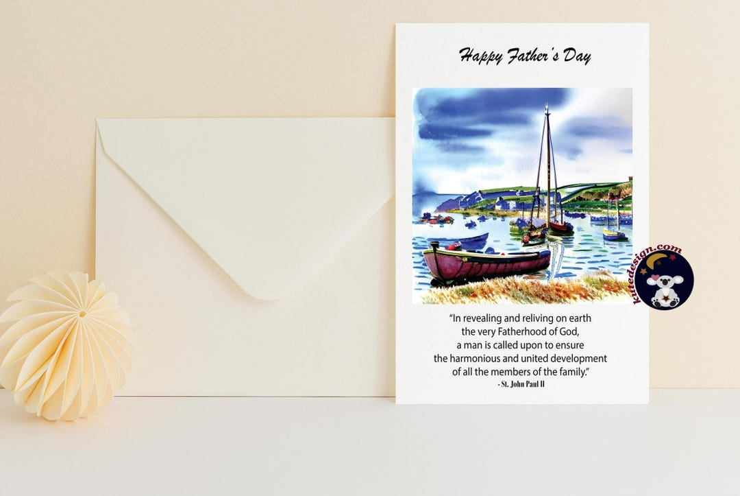 Printable Christian Father's Day Card, Spiritual Father's Day Card ...