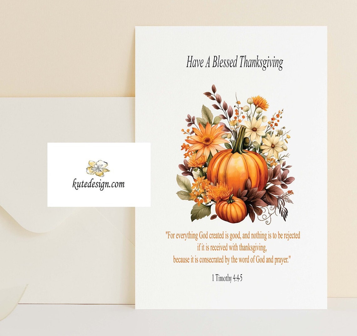 Printable Christian Thanksgiving Card Spiritual Thanksgiving - Etsy