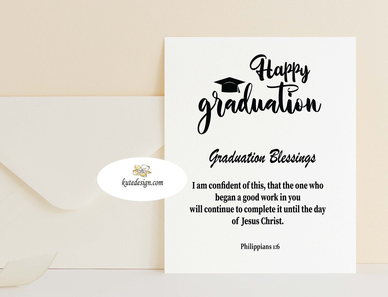 Printable Graduation Card, Christian Graduation Card, Bible Verse Card ...
