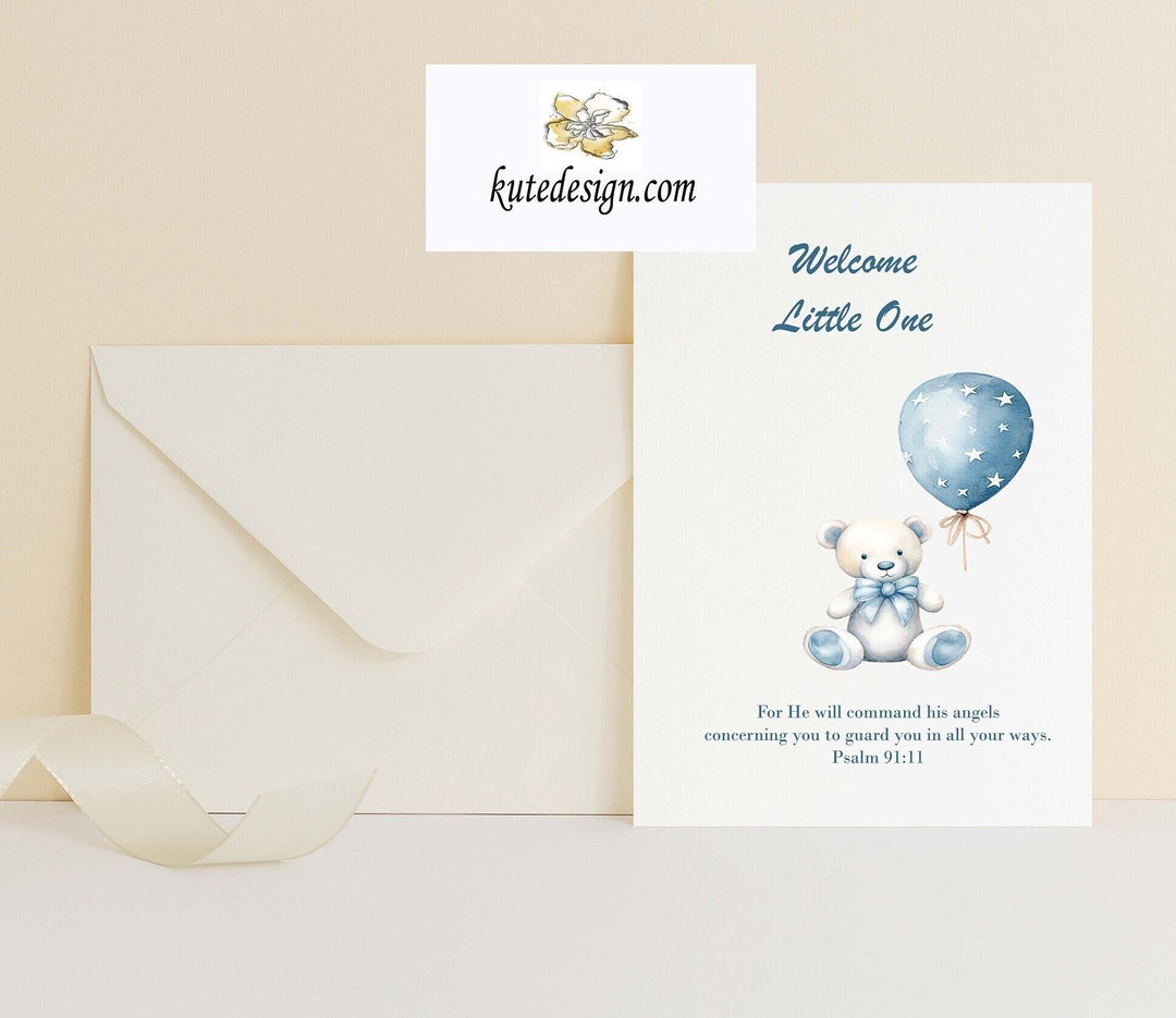 Welcome Baby Card, Spiritual New Baby Card, Religious New Baby Card ...
