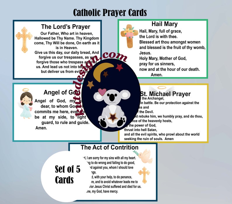 Laminated Prayer Cards Catholic Prayer Cards Prayer Cards - Etsy