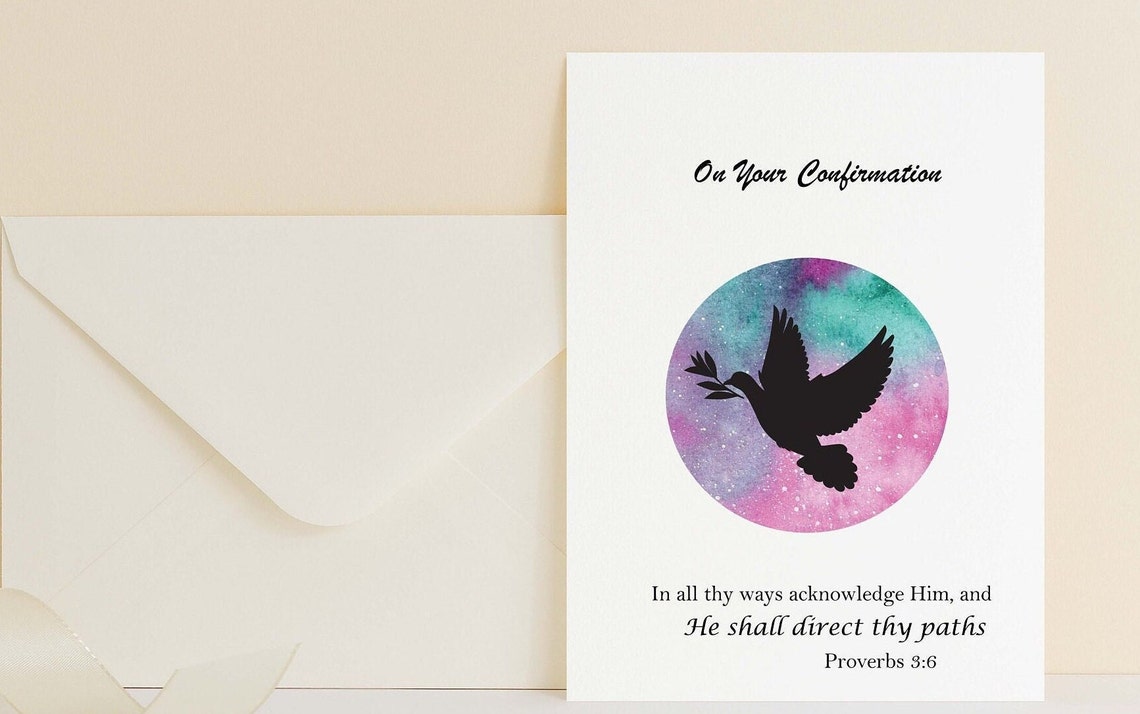 Printable Confirmation Card, Confirmation Gift, Digital Download ...