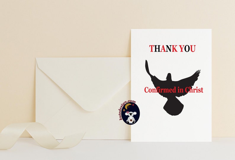 Printable Confirmation Thank You Cards, Confirmation Thank You Notes ...