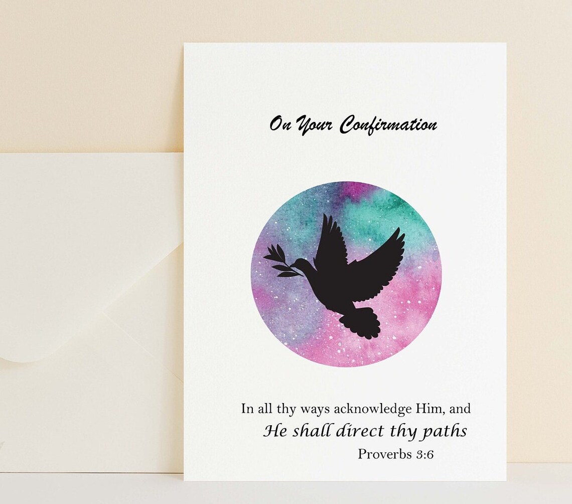 Printable Confirmation Card, Confirmation Gift, Digital Download ...