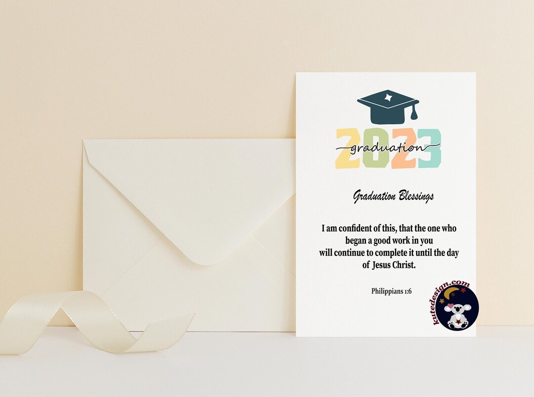 Printable Graduation Card Christian Graduation Card Bible - Etsy