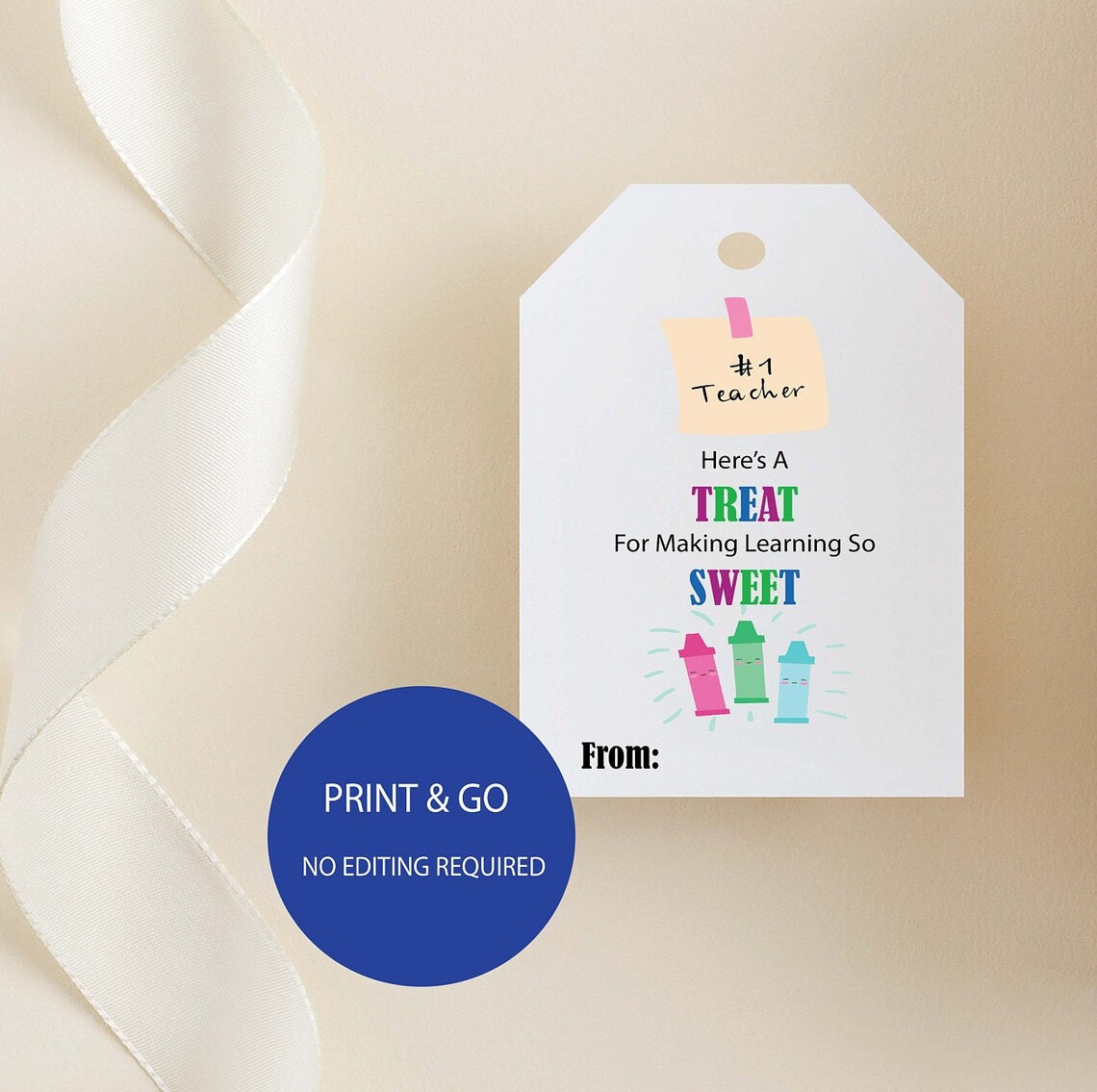 Teacher Gift Tags, Teacher Appreciation Tags, Teacher Gift Labels ...