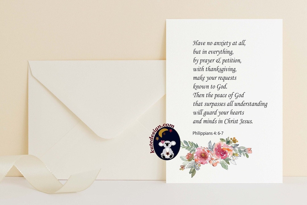 Religious Encouragement Card, Spiritual Encouragement Card, Bible Verse ...