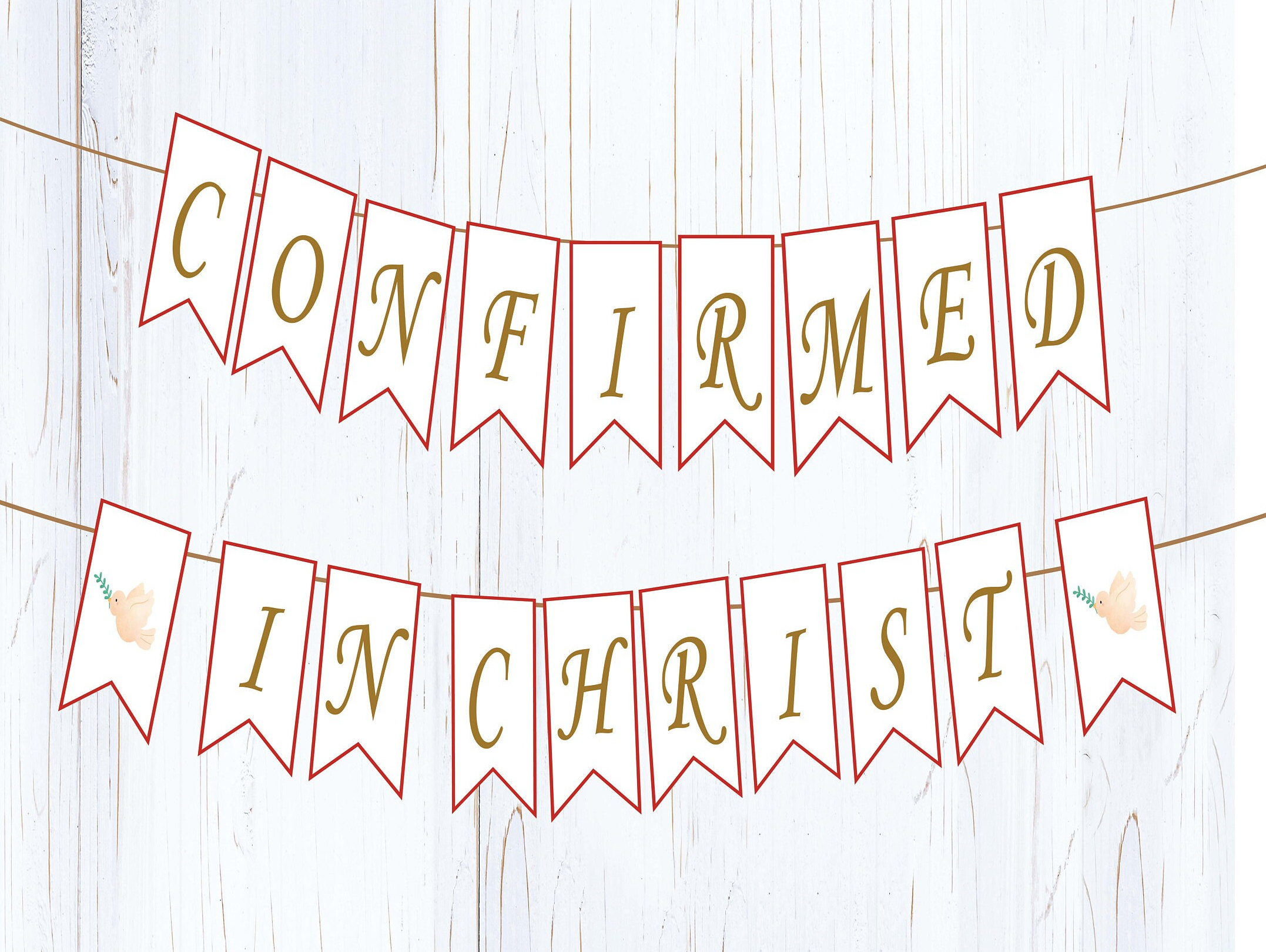 Printable Confirmation Banner, Confirmation Sign, Confirmation ...