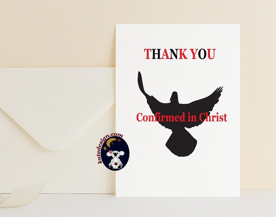 Printable Confirmation Thank You Cards, Confirmation Thank You Notes ...