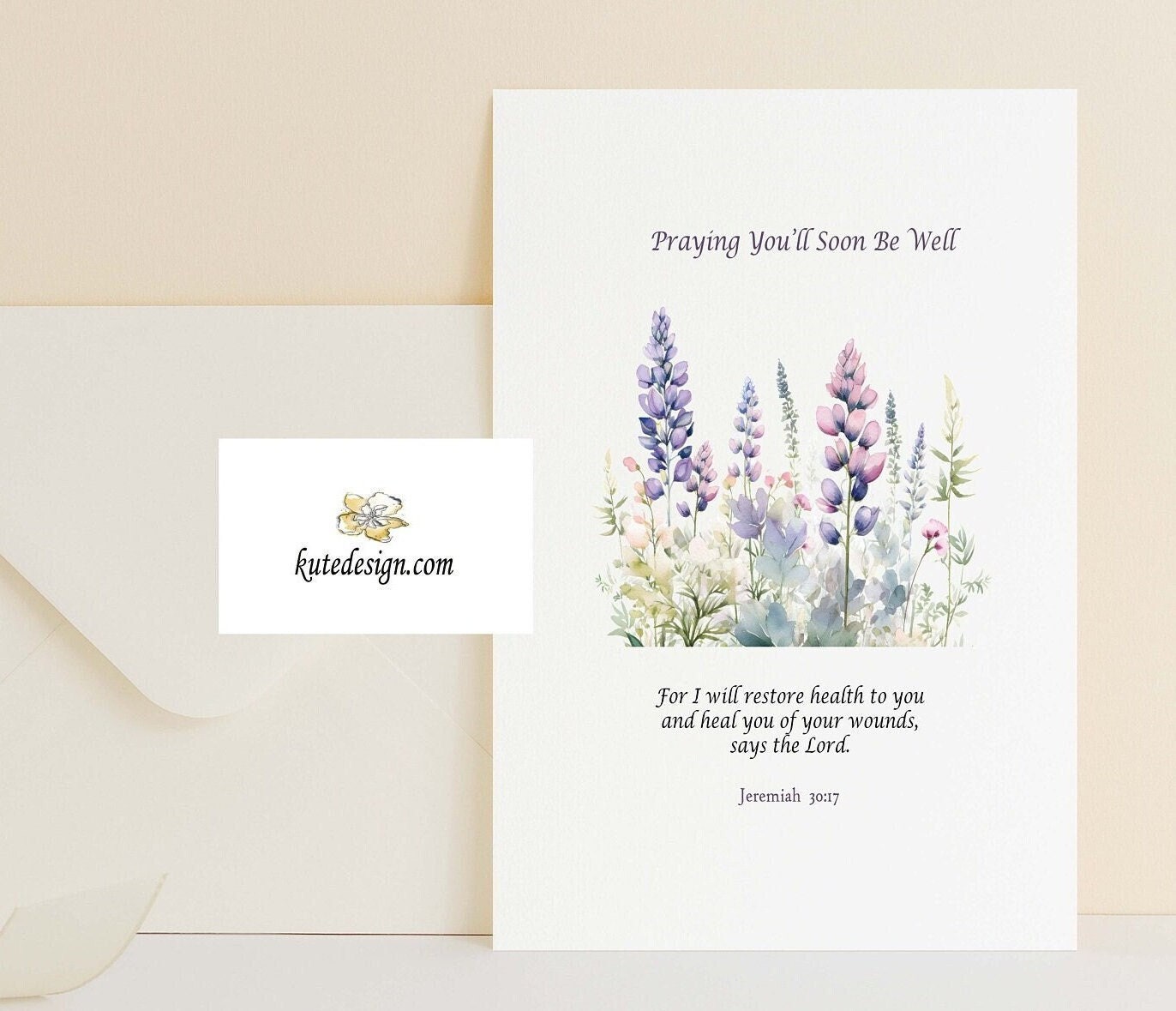 Get Well Soon Card, Spiritual Get Well, Scriptural Get Well Card ...