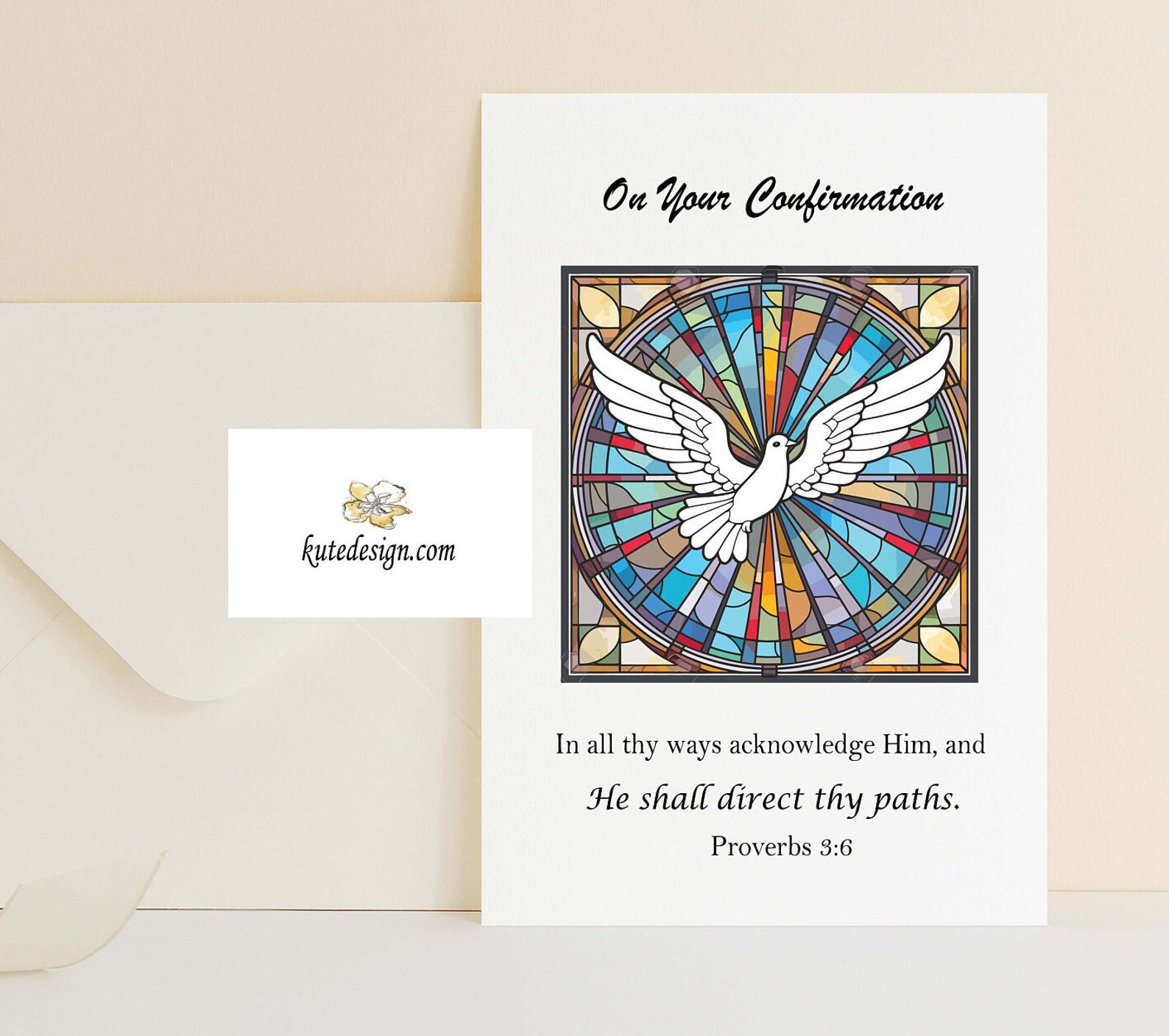 Printable Confirmation Card, Sacrament of Confirmation Card, Scripture ...