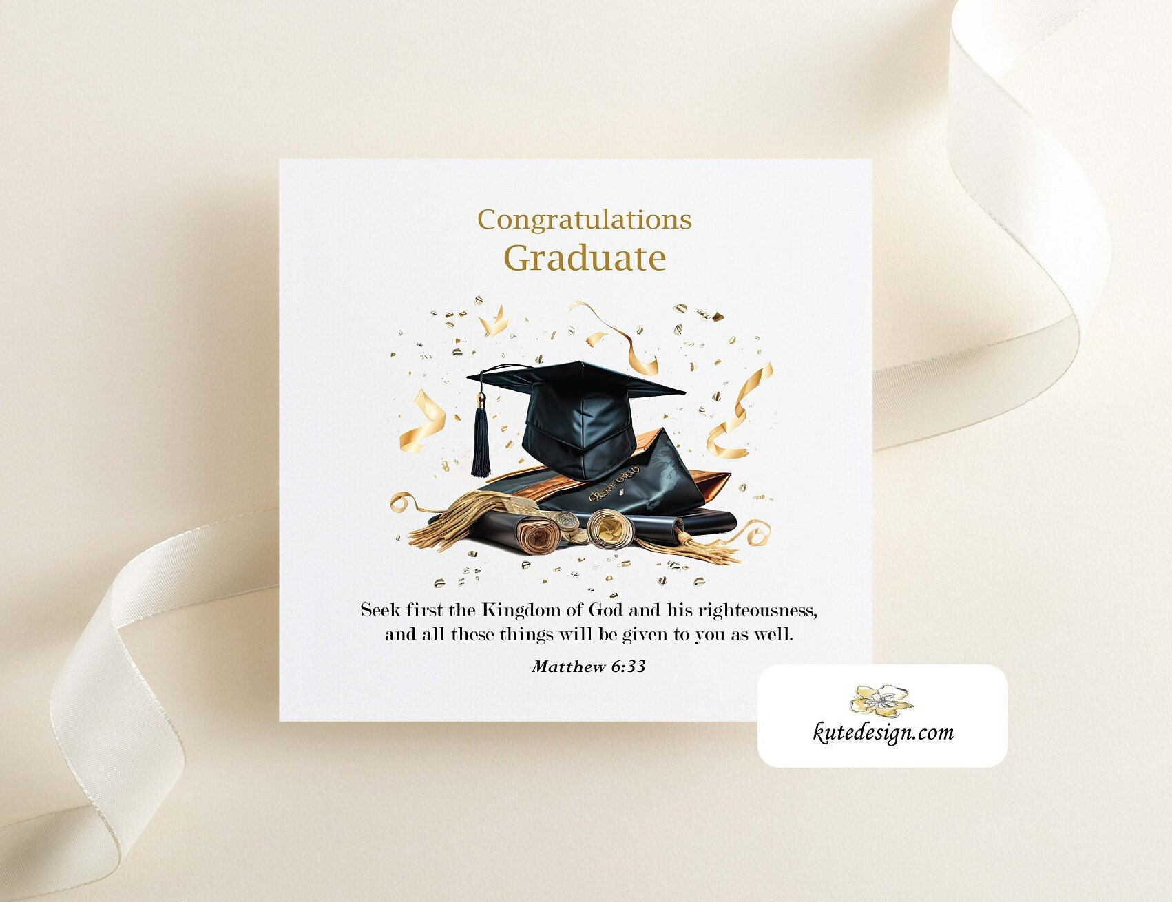 Religious Graduation Card, Inspirational Graduation, Christian ...
