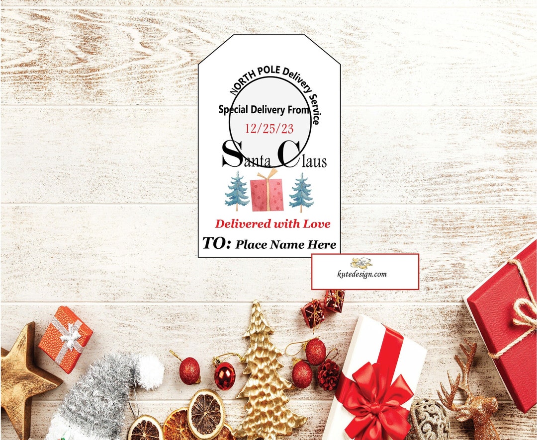 Printable Kids' Christmas Gift Tags Kids' Christmas - Etsy