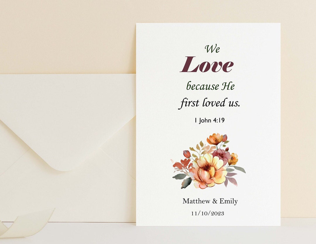 Printable Personalized Wedding Card, Religious Wedding, Holy Matrimony ...