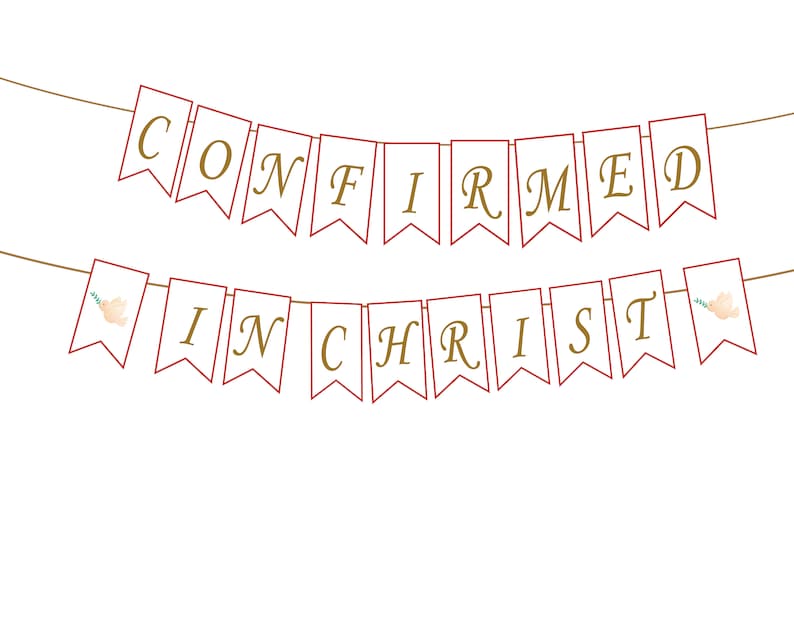 Printable Confirmation Banner, Confirmation Sign, Confirmation ...