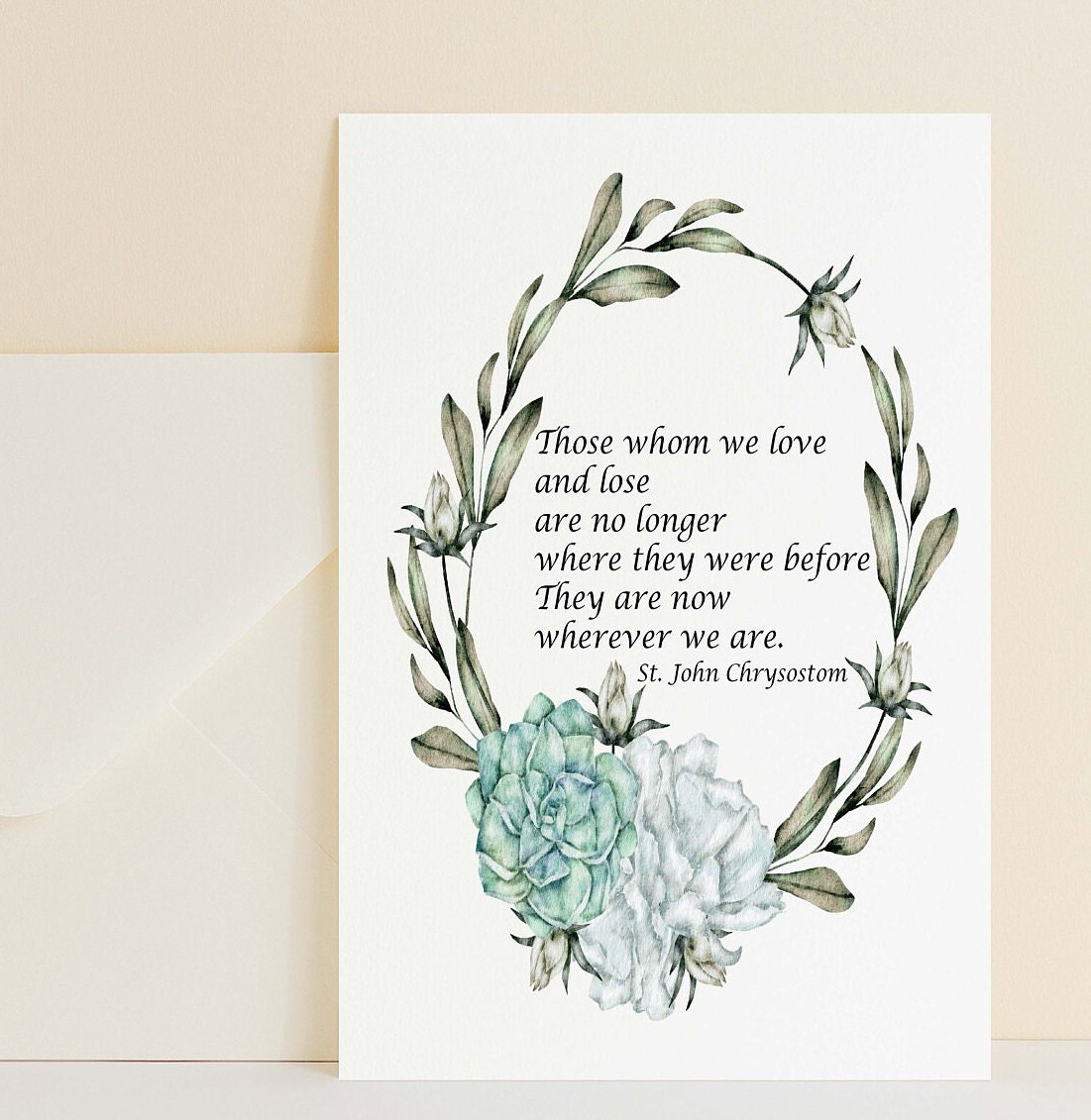 Spiritual Sympathy Card, Catholic Sympathy Card, Printable Sympathy ...