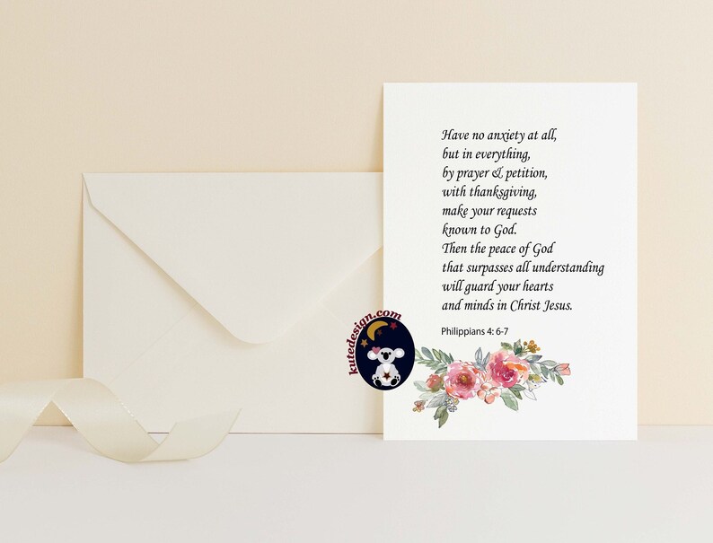 Religious Encouragement Card, Spiritual Encouragement Card, Bible Verse ...