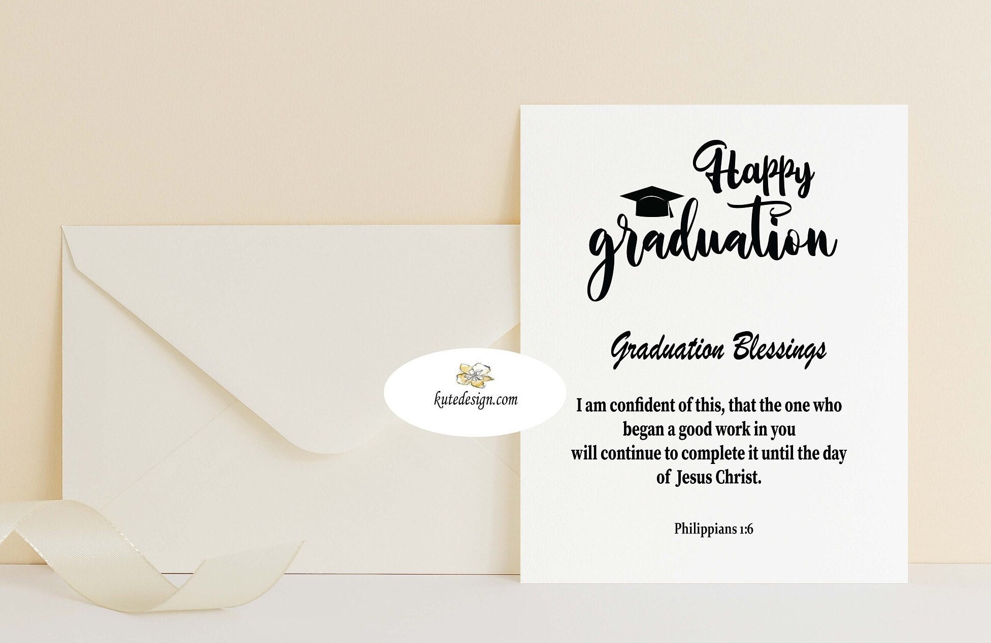 Printable Graduation Card, Christian Graduation Card, Bible Verse Card ...