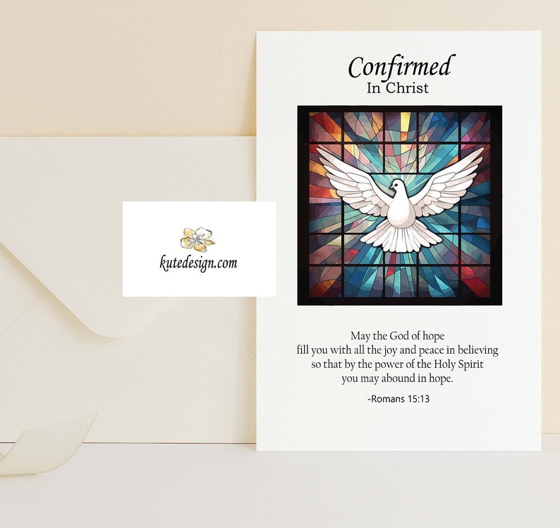 Sacrament of Confirmation, Confirmation Card, Printable Christian ...