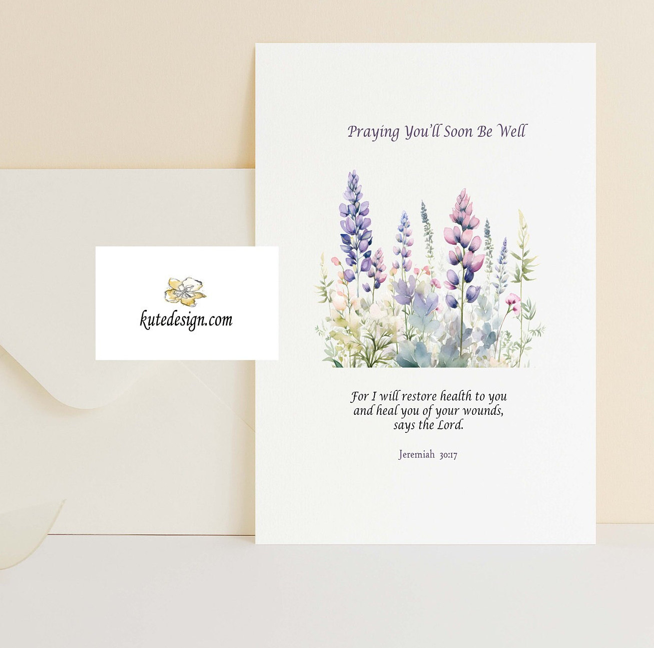 Get Well Soon Card, Spiritual Get Well, Scriptural Get Well Card ...