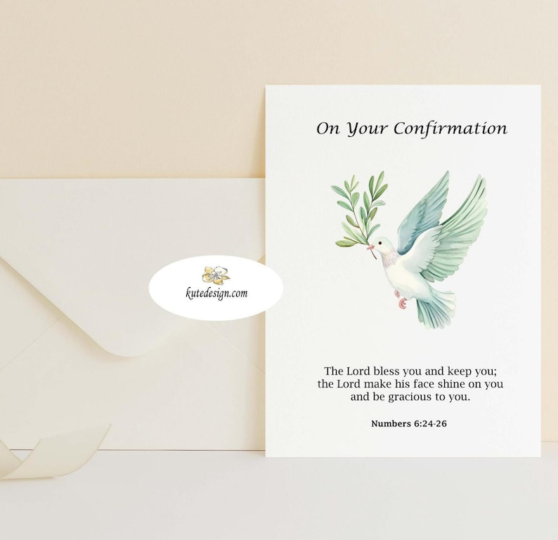 Printable Confirmation Card, Confirmation Gift, Digital Download ...