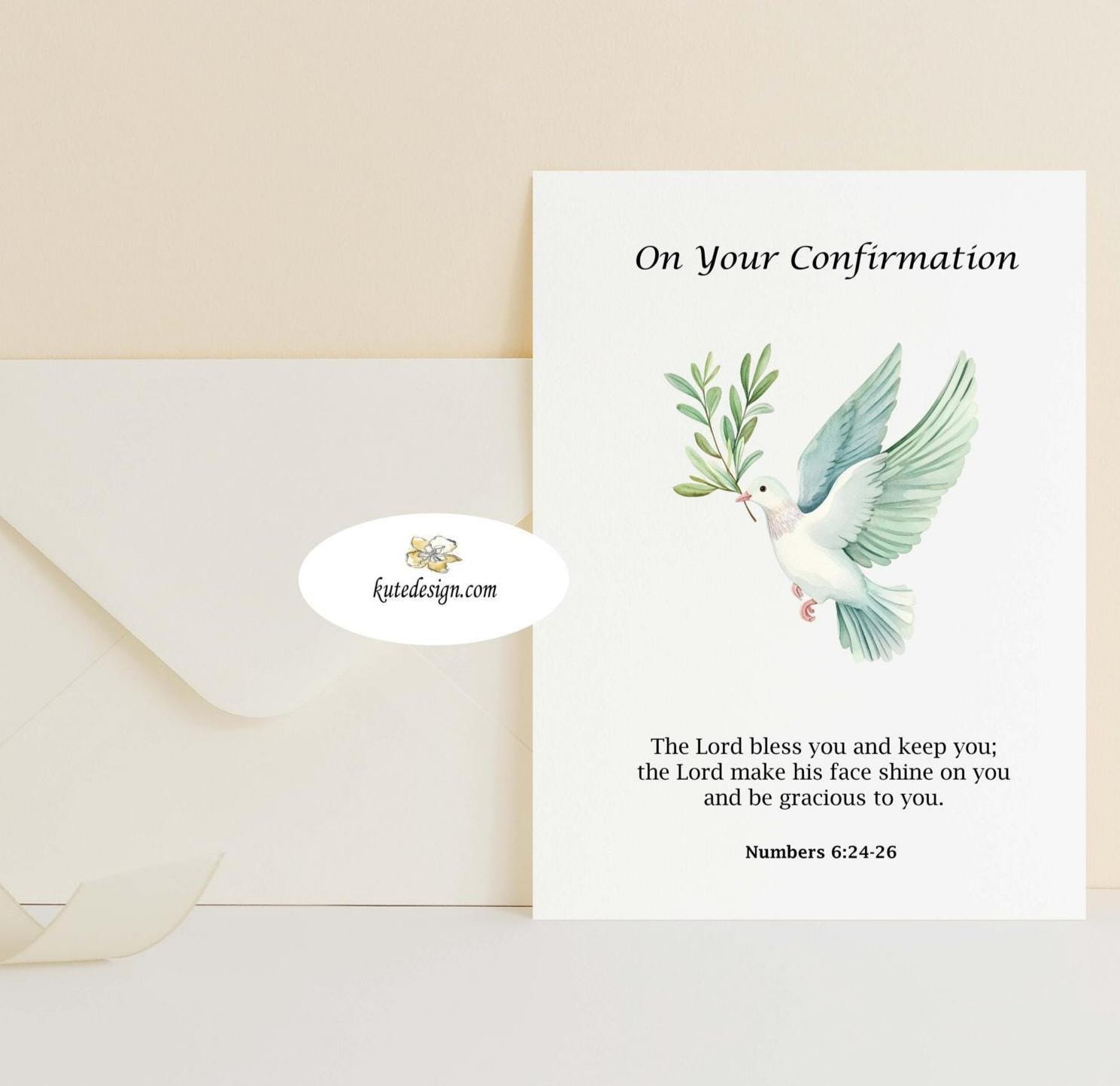 Printable Confirmation Card, Confirmation Gift, Digital Download ...