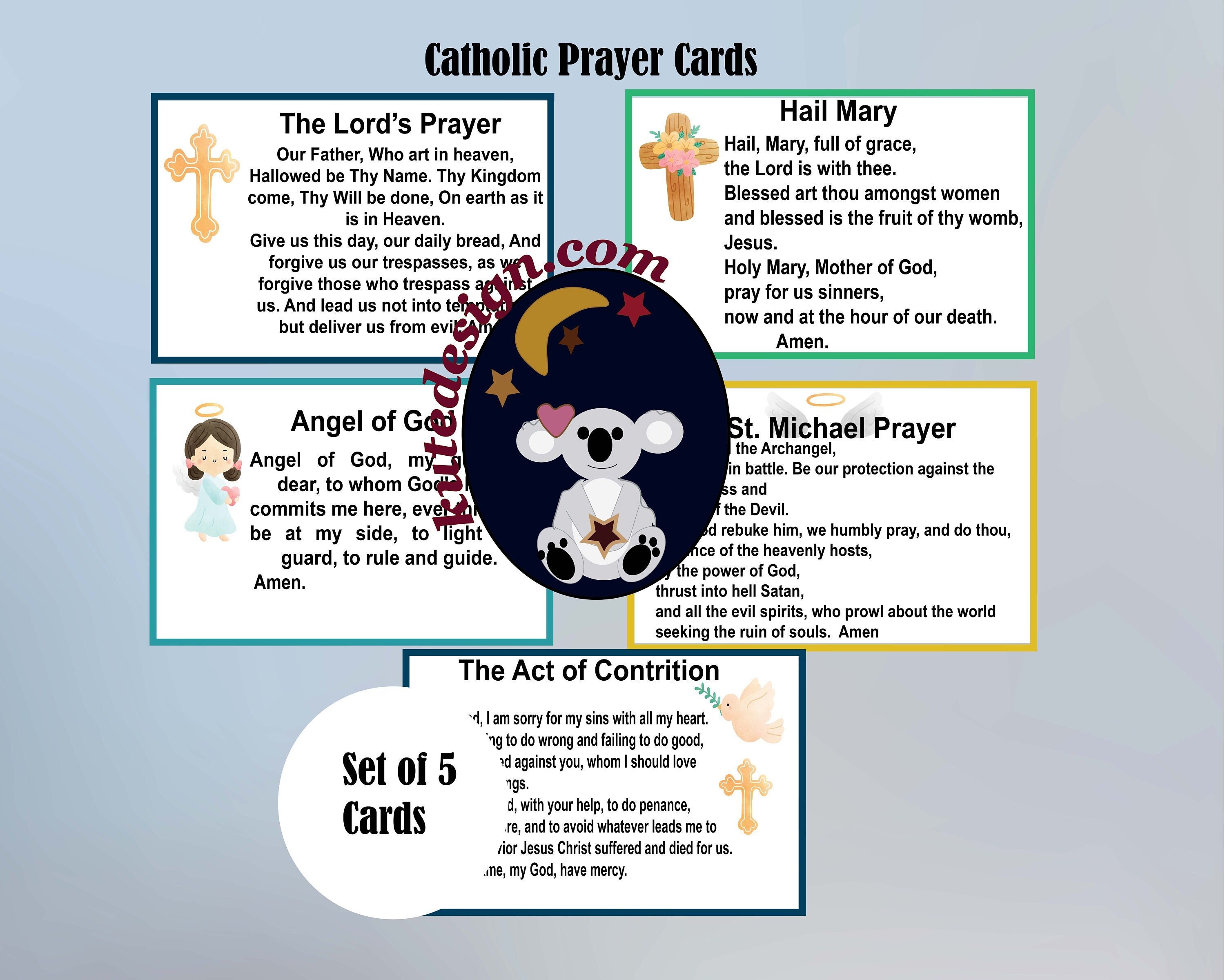 Laminated Prayer Cards Catholic Prayer Cards Prayer Cards - Etsy