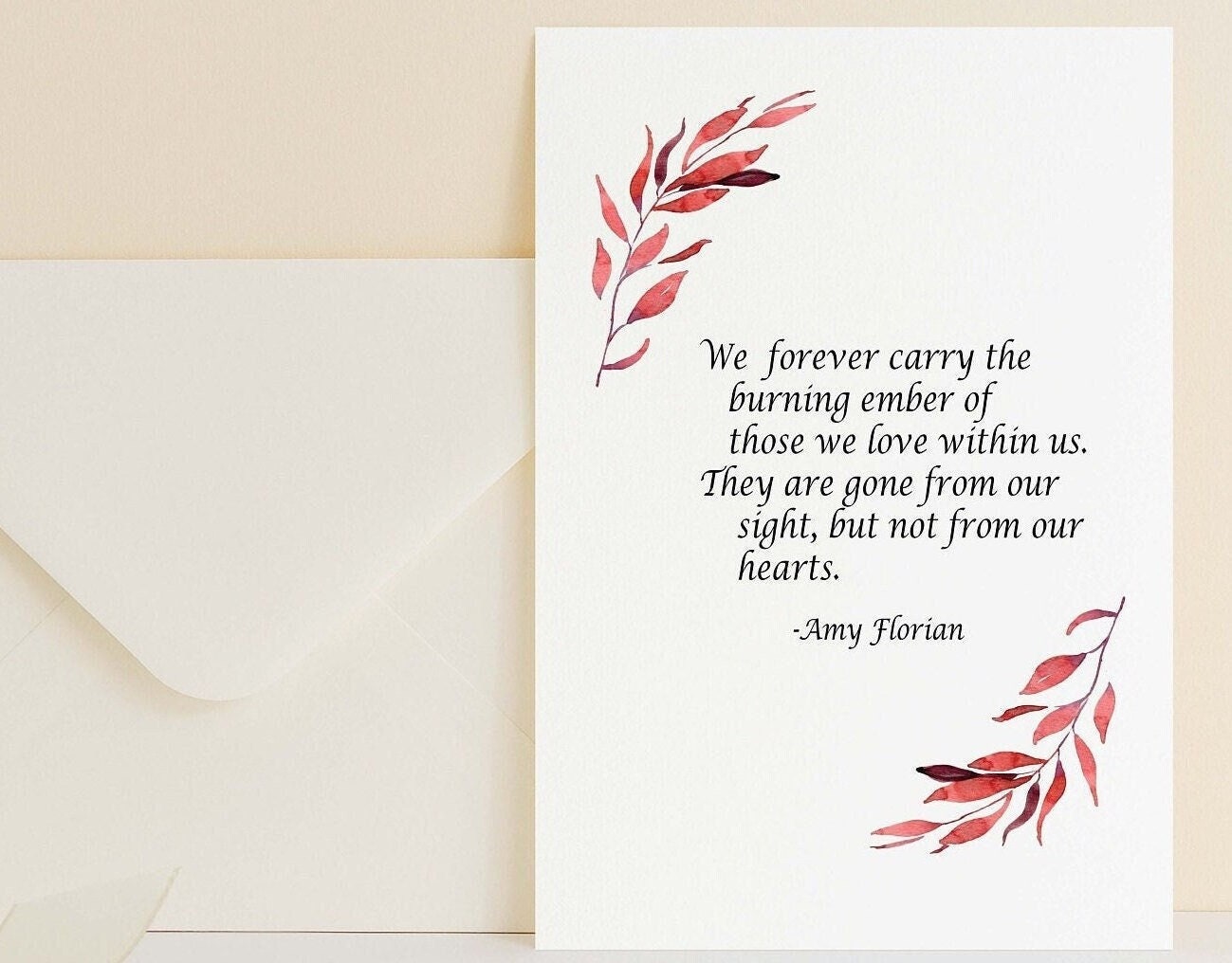 Printable Sympathy Card, Printable Condolence Card, Neutral Sympathy ...