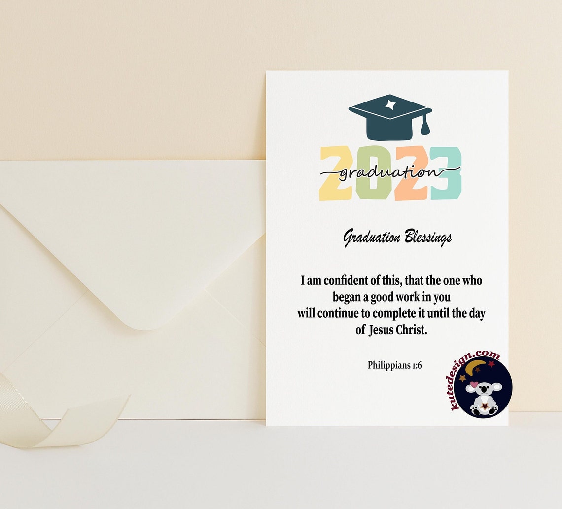 Printable Graduation Card Christian Graduation Card Bible - Etsy