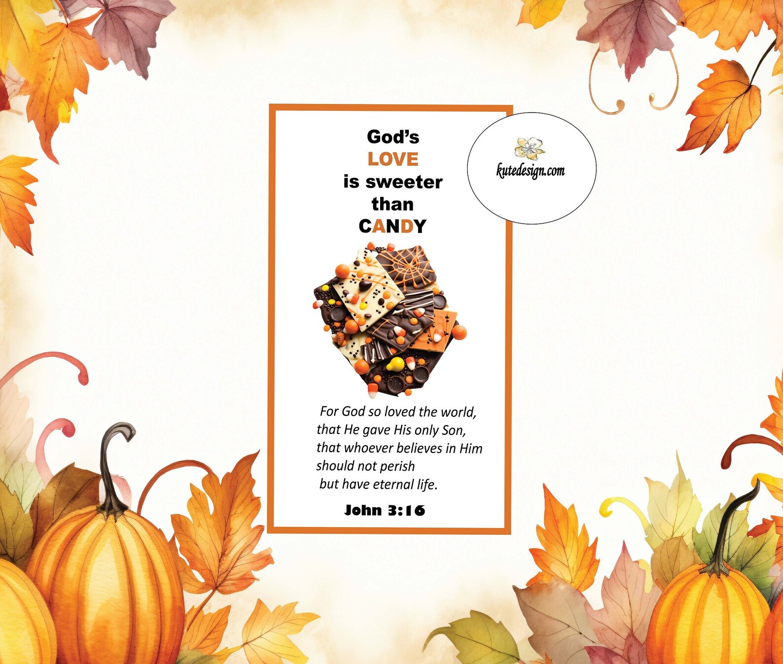 Printable Christian Halloween Scripture Cards, Scripture Handouts ...