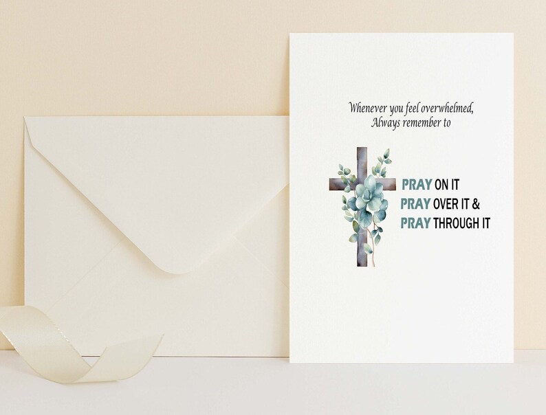 Christian Encouragement Card Printable Christian Card - Etsy