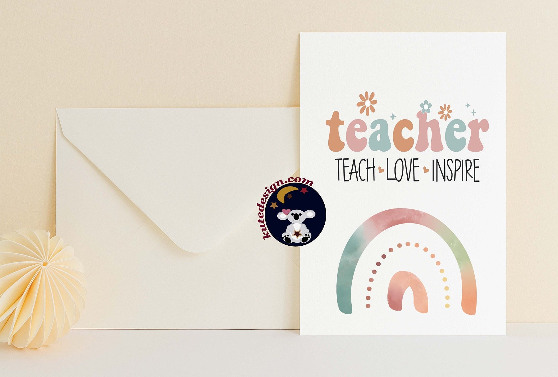 Printable Teacher Card, Teacher Appreciation Card, Teacher Note Cards ...