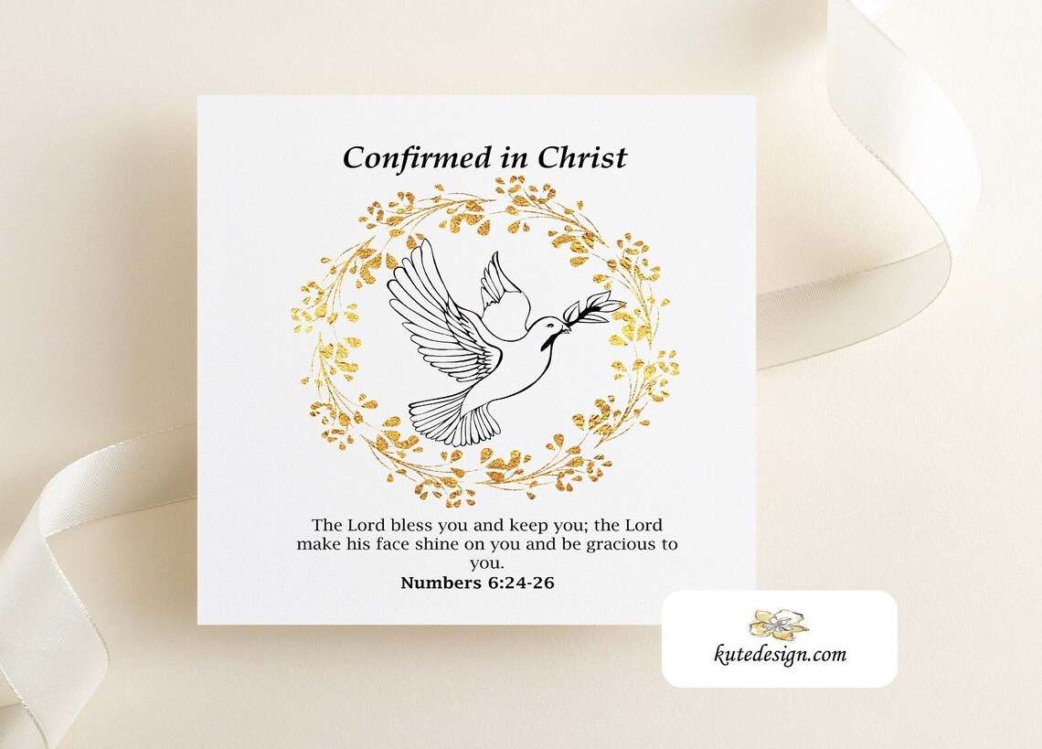 Printable Confirmation Card, Confirmation Gift, Girl or Boy ...