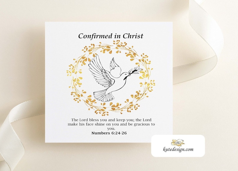 Printable Confirmation Card, Confirmation Gift, Girl or Boy ...