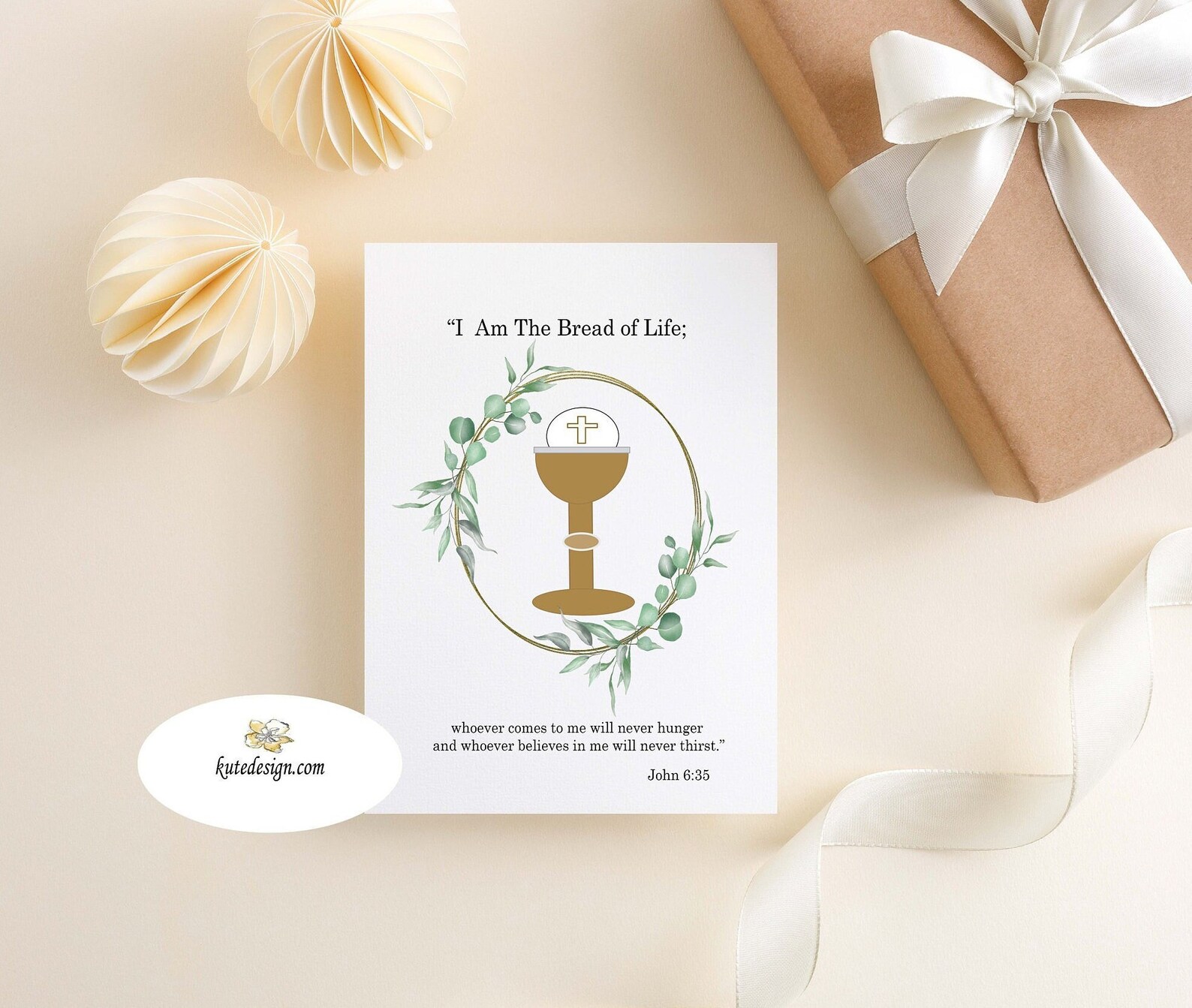 Printable First Communion Card, Catholic Card, Christian Card, First ...